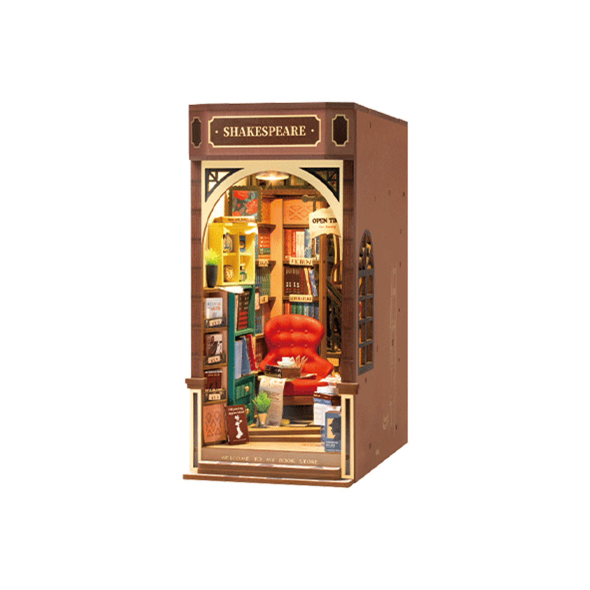 Kit DIY Maison Miniature Shakespeare Bookstore | Fleux