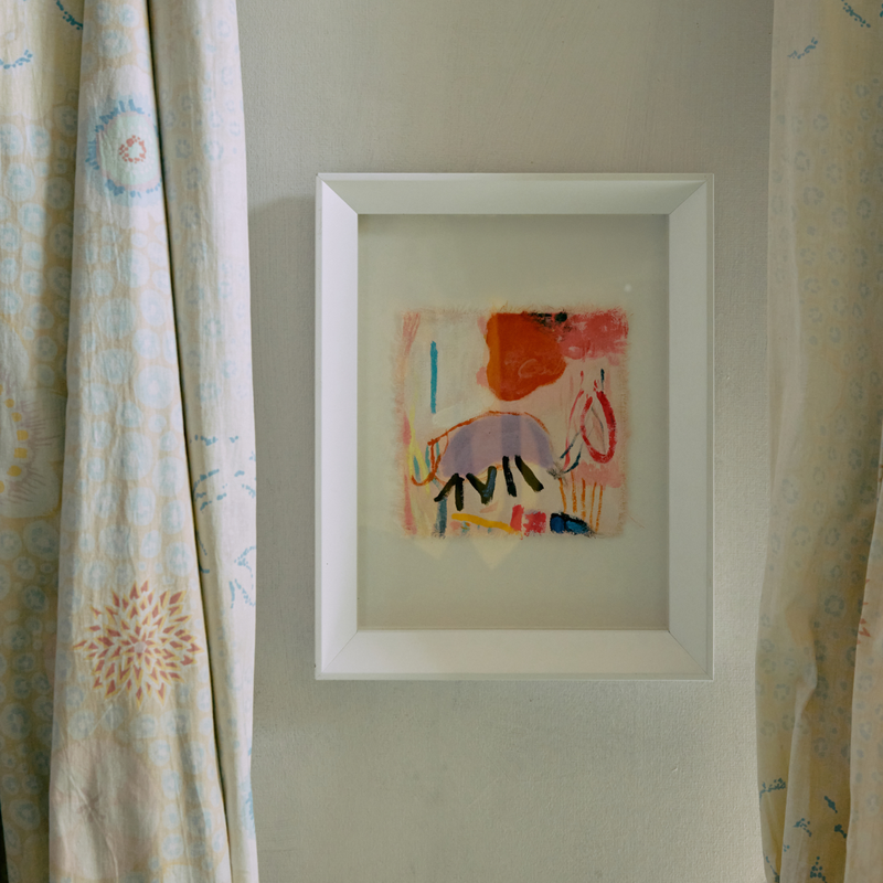 Tableau Abstrait Encadré Scribbles - hk living | fleux – Fleux