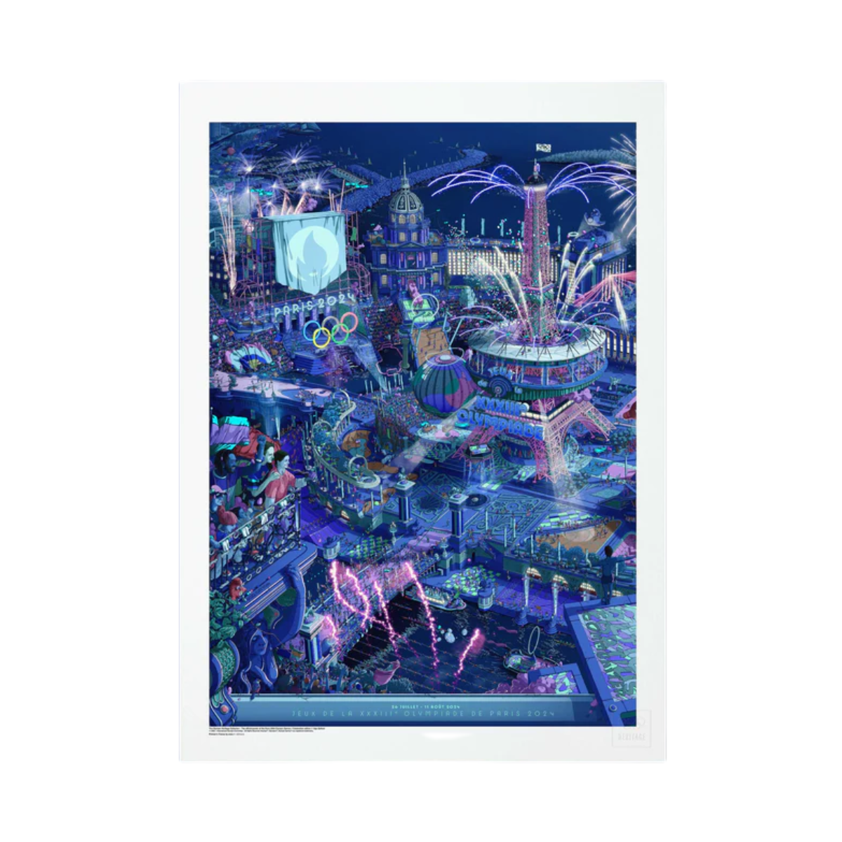 affiche officielle des jeux olympiques de paris 2024 - version ...