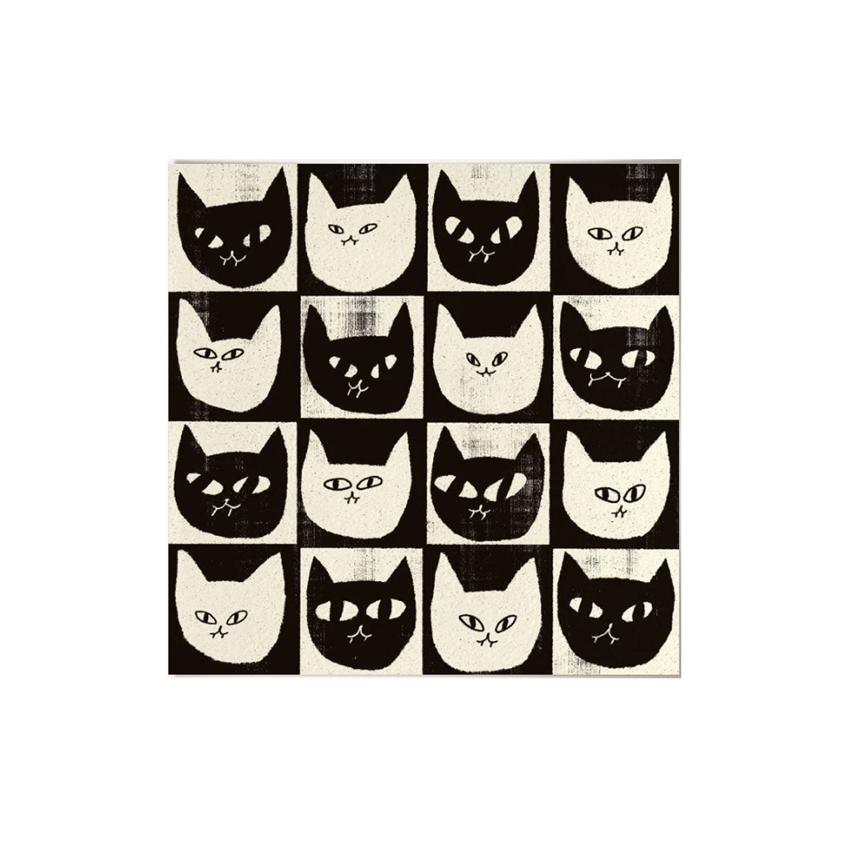 Ëniko Eged Black Cat White Poster - PSTR Studio | Flowers – Fleux