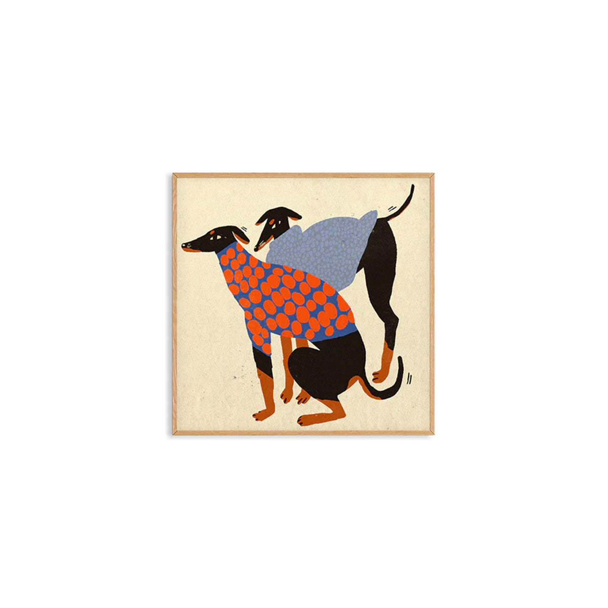 affiche autumn doggos - 50 x 50 cm - pstr studio | fleux – Fleux