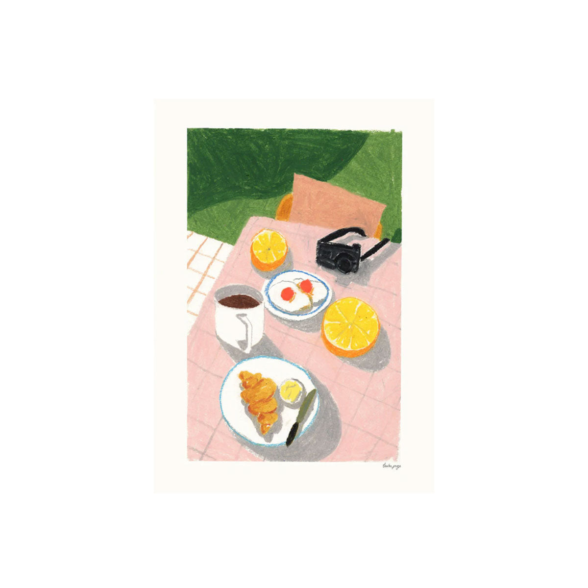 Poster Laura Breakfast On The Green - PSTR Studio | Flowers – Fleux