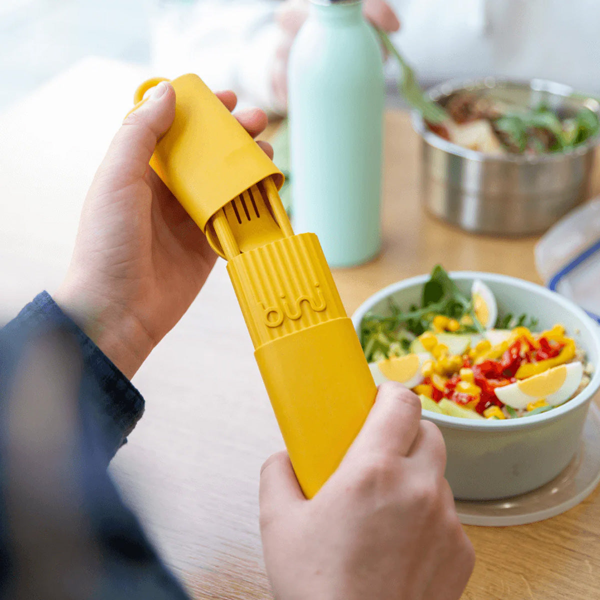 reusable cutlery kit in biosourced material - | flowers – Fleux