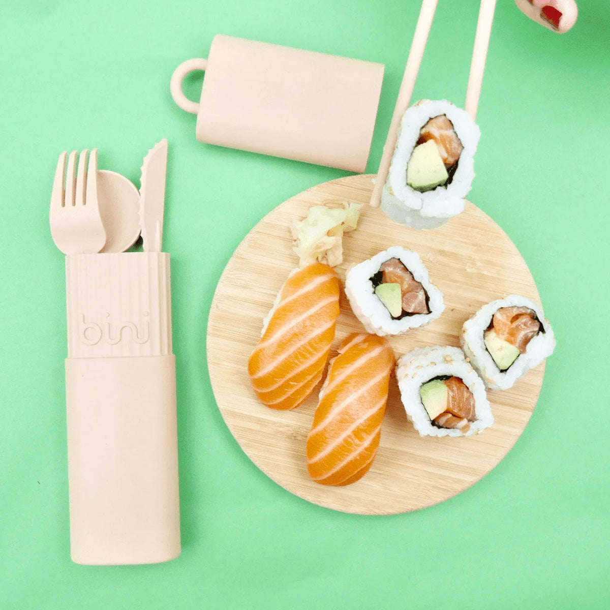 reusable cutlery kit in biosourced material - | flowers – Fleux