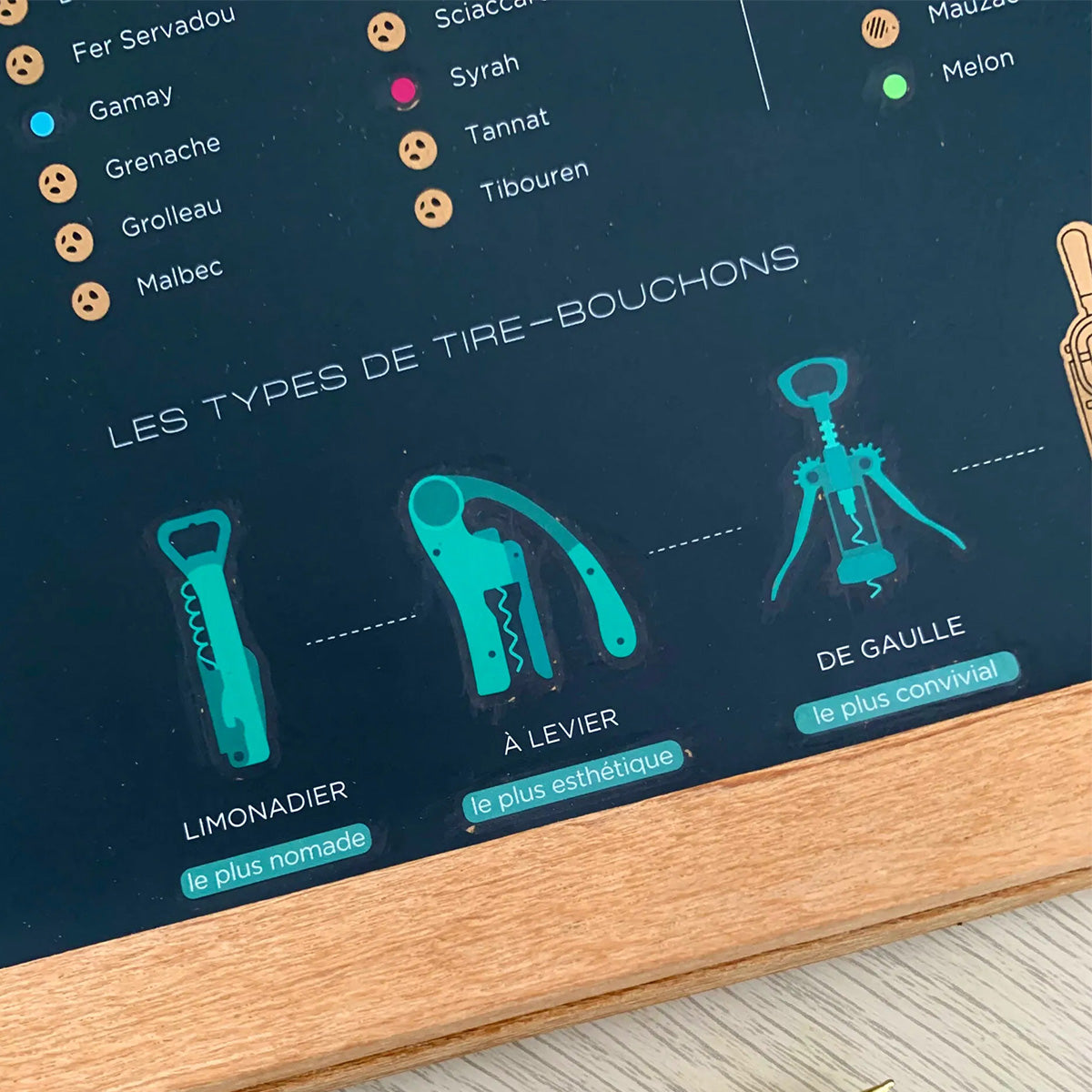 scratch card poster - wine france | flowers – Fleux