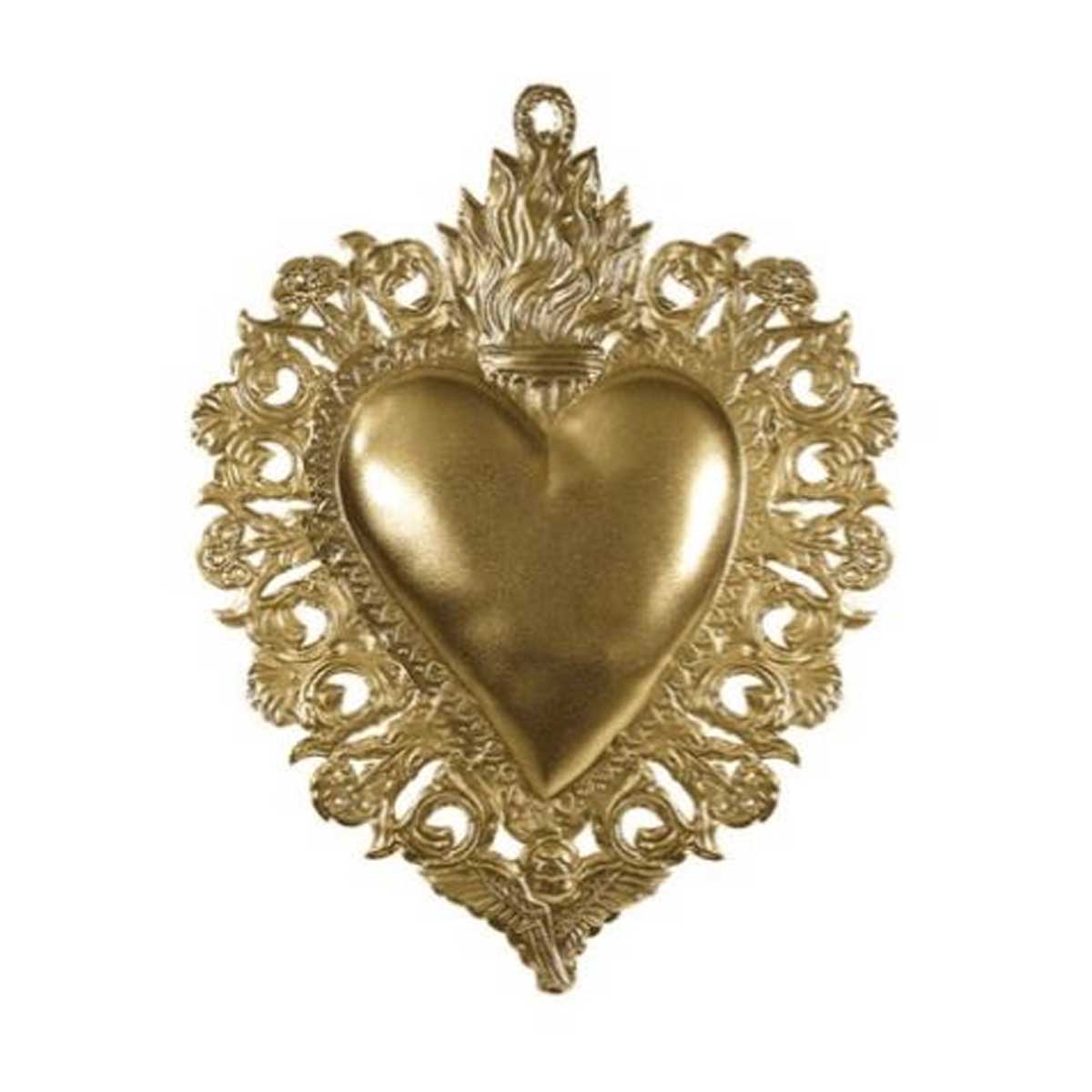 exvoto heart maria gold big gold - boncoeurs | Flow – Fleux