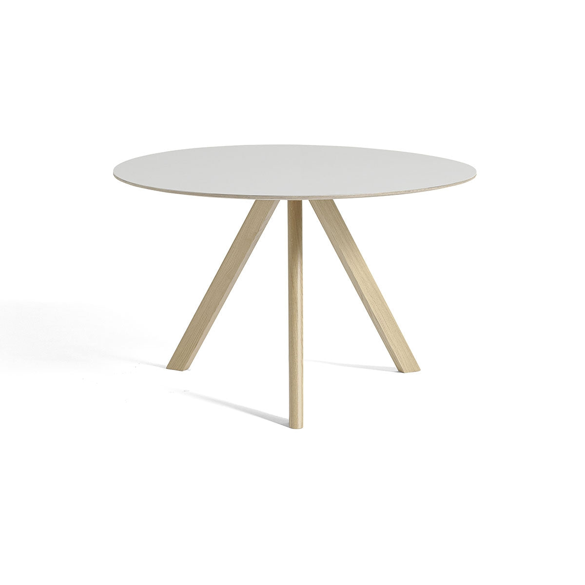 CPH20 Round Table - Matt oiled oak & Cream linoleum - HAY – Fleux