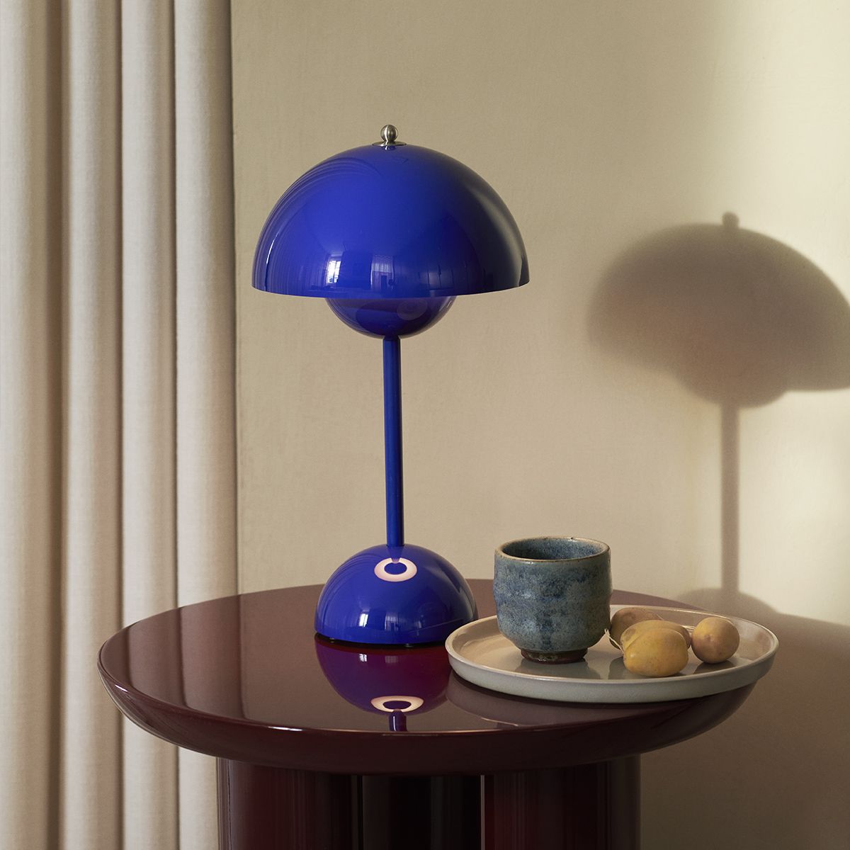 Lampe à poser Flowerpot VP9 Sans fil - Bleu cobalt – Fleux