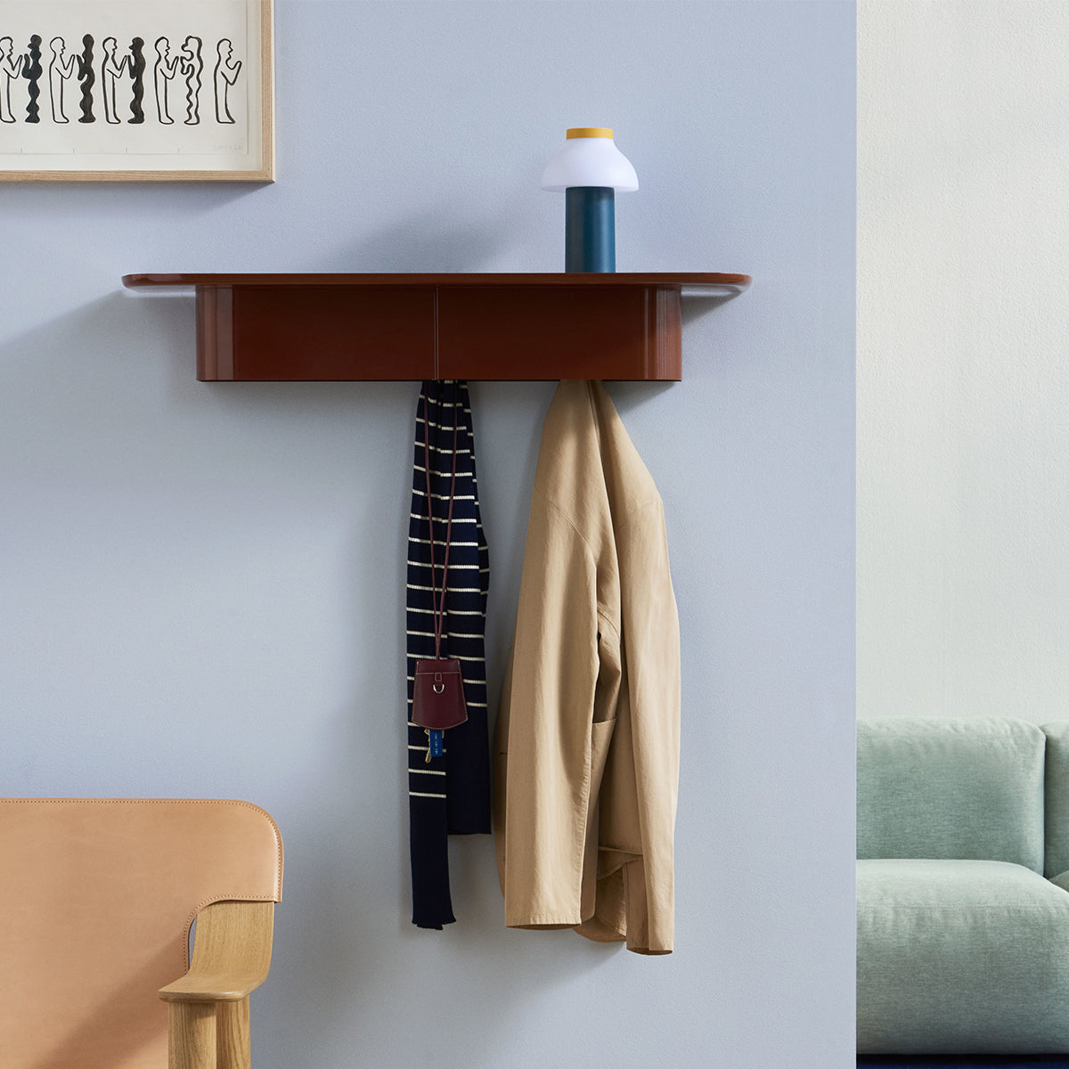 étagère murale korpus - l 90 x p 25 x h 14 cm - crème - hay | fleux – Fleux