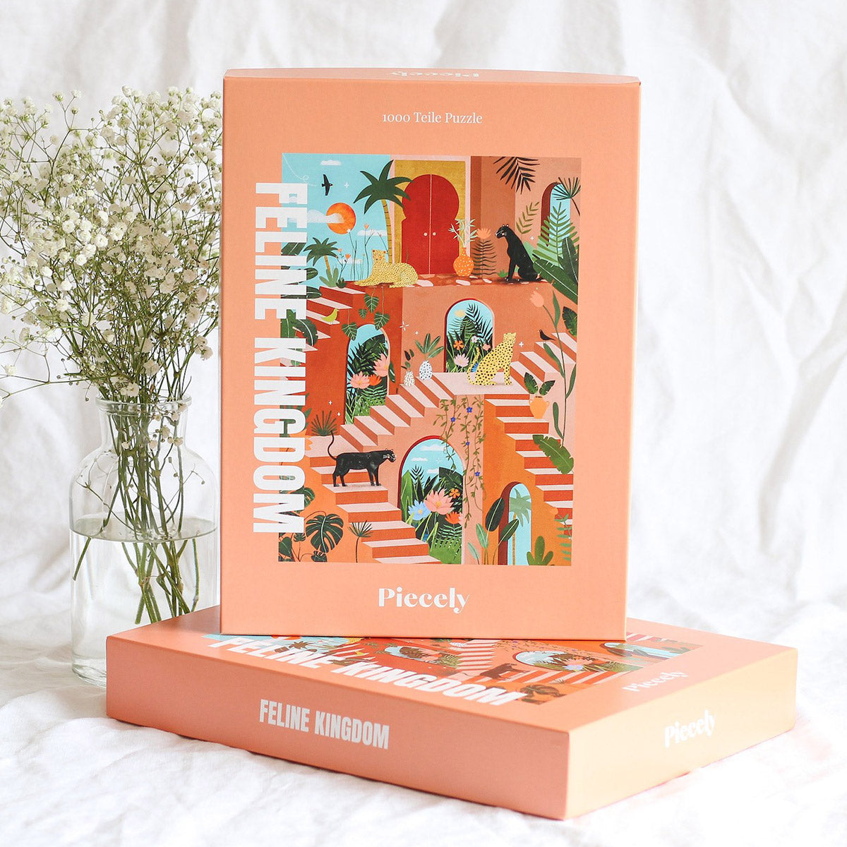 puzzle royaume des félins 1000 pièces | fleux – Fleux