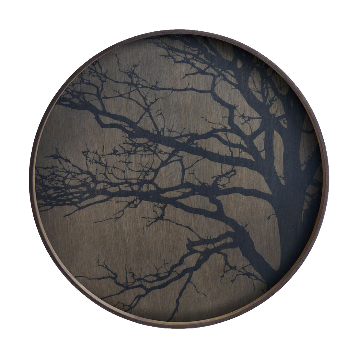 plateau rond en bois black tree marron Ø 61 cm - ethnicraft | fleux – Fleux