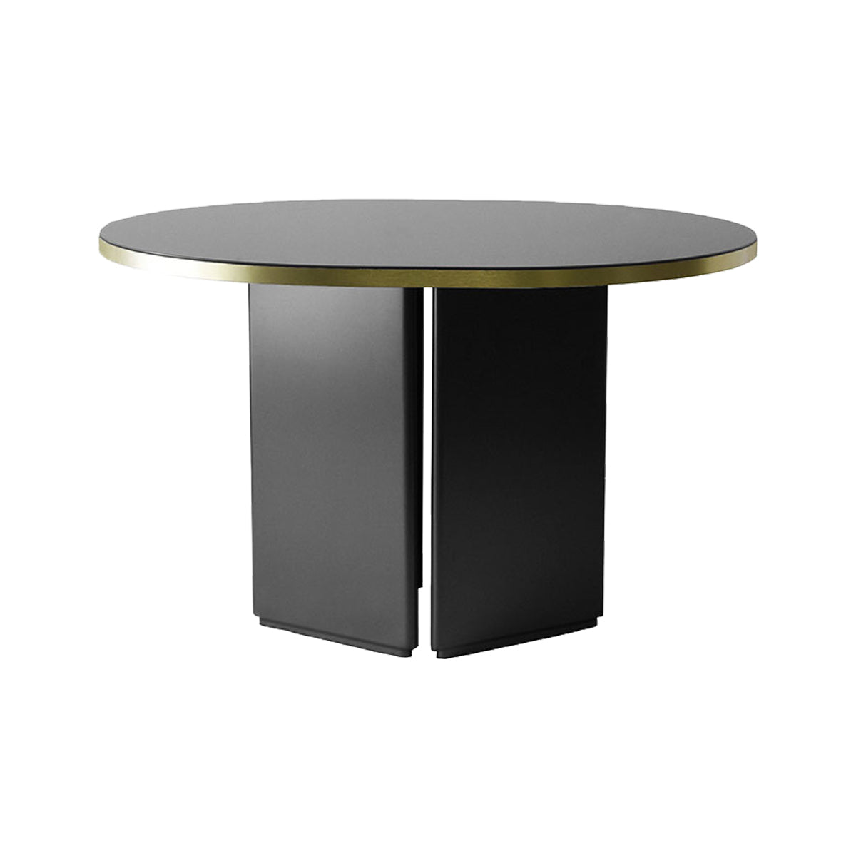 Dining table Brandy PM - Black / Brass - ENOstudio – Fleux